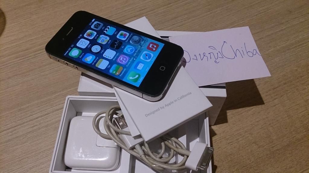 ขาย iphone 4s 16g สีดำ อดีตเครื่องศูนย์ ราคา กลางๆ ios 7.1.2 | DroidSans